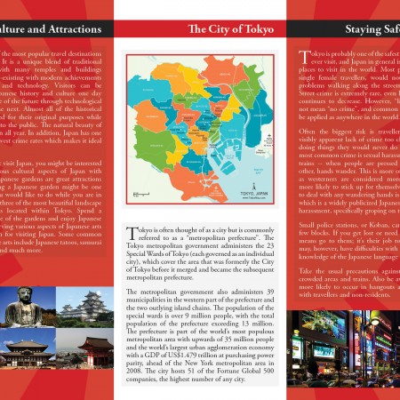 Japan Travel Brochure | Brandon Charnell | Graphic Design